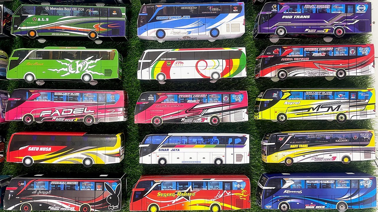 Bus Telolet Basuri, Bus NPM, Bus Satu Nusa, Bus ALS, Bus PHD Trans, Bus ...