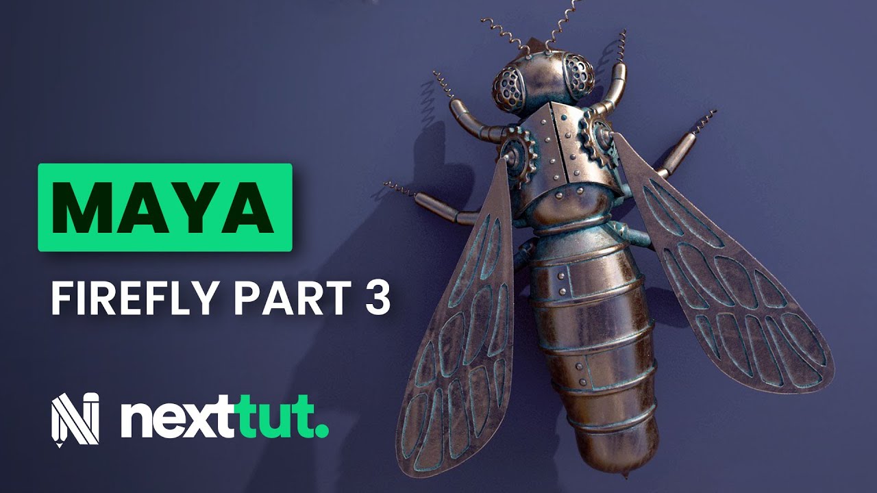 Maya Tutorial | UV Unwrapping and Baking Firefly | part 3 - YouTube