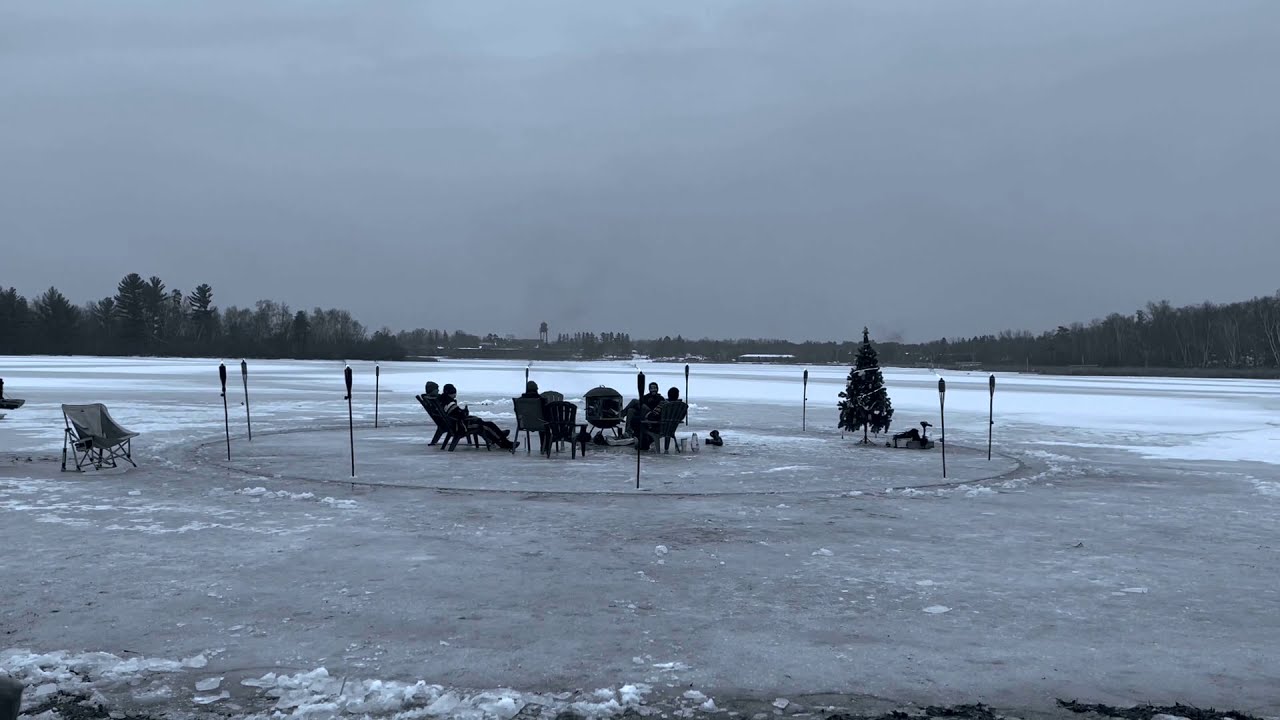 Pelican Lake Ice Carousel @ Breezy Point, MN - YouTube