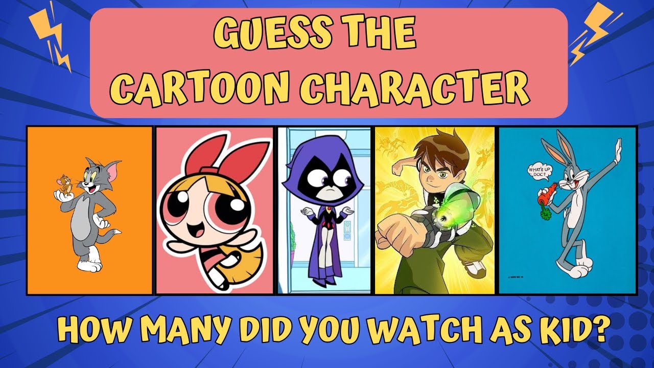 Can You Guess These Iconic Cartoon Characters? 🤔📺 - YouTube