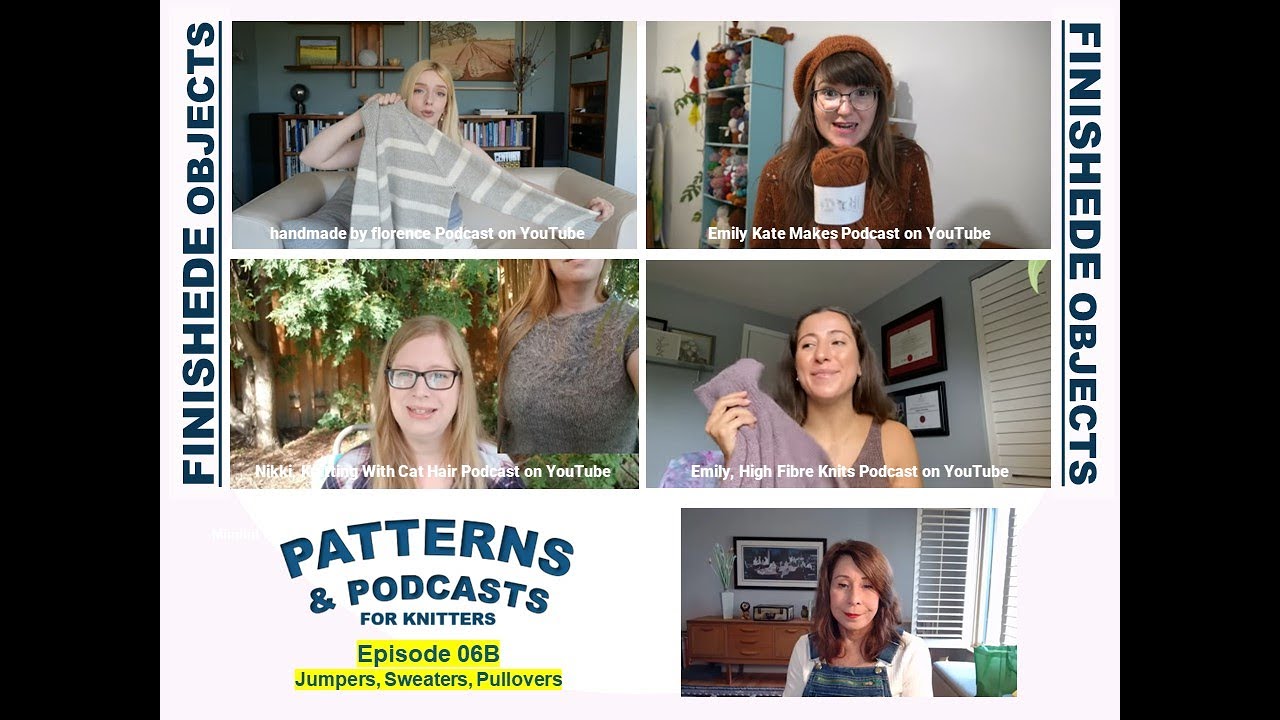 Ep 6B How to find jumpers sweaters pullovers knitted finished objects & patterns & knitting ...