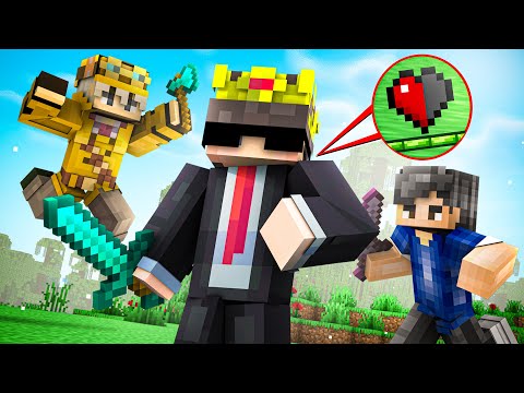 I Took over a Minecraft Server on HALF A HEART