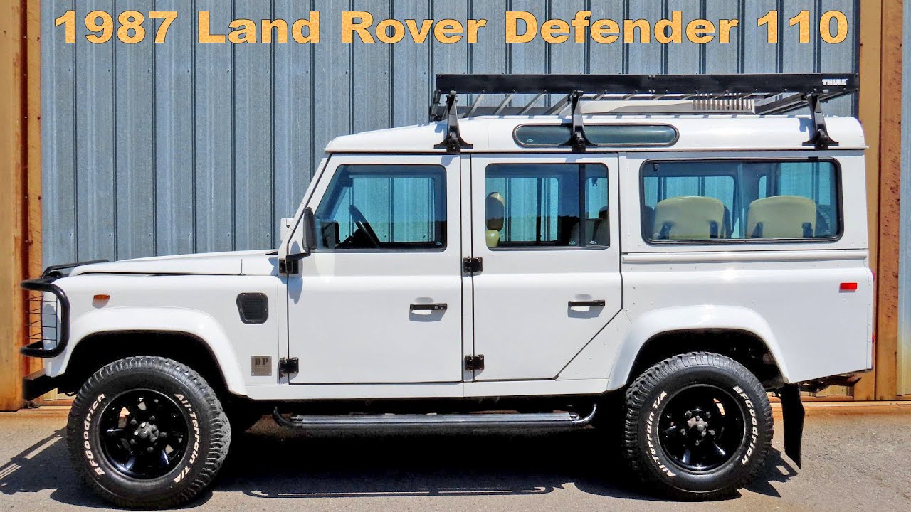 1987 Land Rover Defender 110 w/ 3.9L V8 Engine - SOLD - YouTube