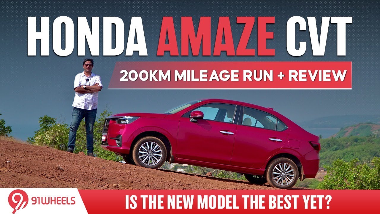 2025 Honda Amaze CVT Automatic Mileage Run For 200km (tankful basis ...