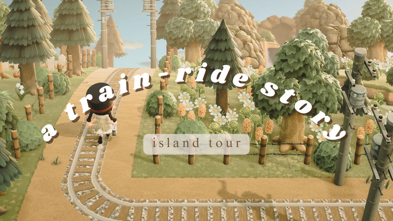 TRAINCORE? 🚂 a cozy train ride story ~ acnh island tour of my traincore ...