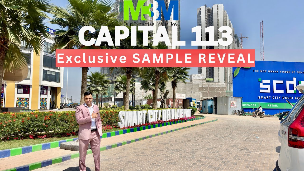 M3M Capital 113 - First to Show!Sample Flat Tour & Project Progress # ...