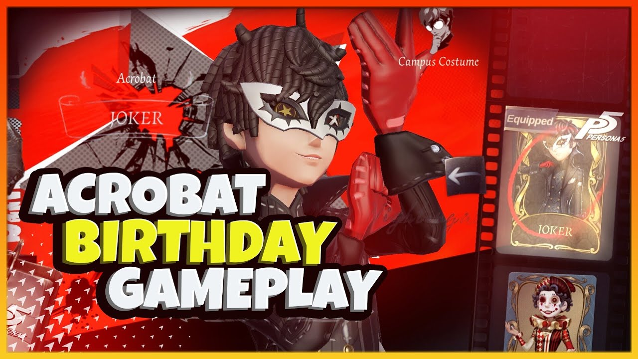 Bad start but.. Identity V Acrobat Joker Skin Gameplay - YouTube