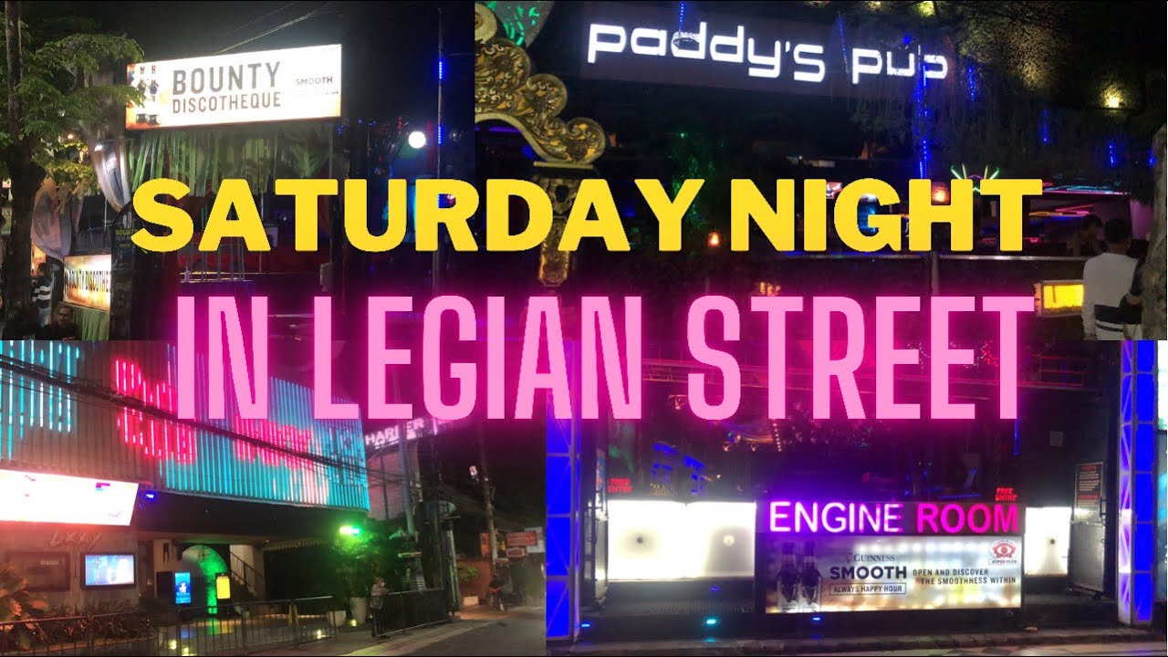 Legian Street Bali ‼️ Saturday night at Legian !! Bali Nightlife - YouTube