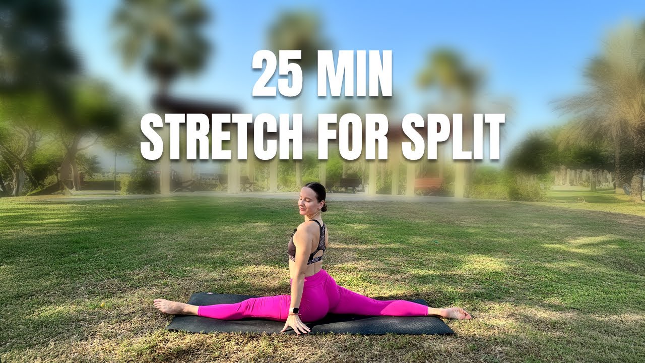 25 MIN STRETCH FOR SPLIT ROUTINE - How to do the Splits Fast - YouTube