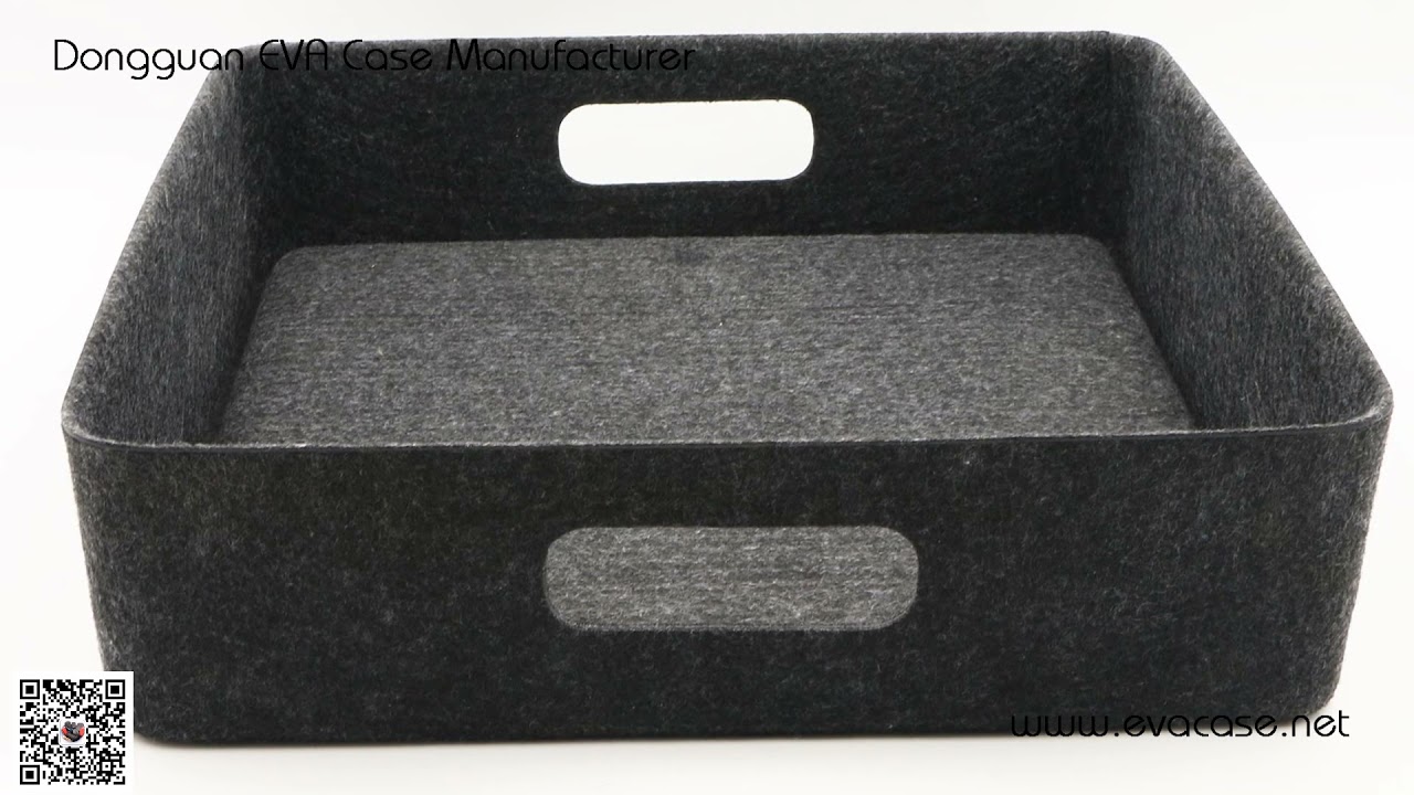 Custom Heat compression Molded PET felt organizer drawer storage case ...