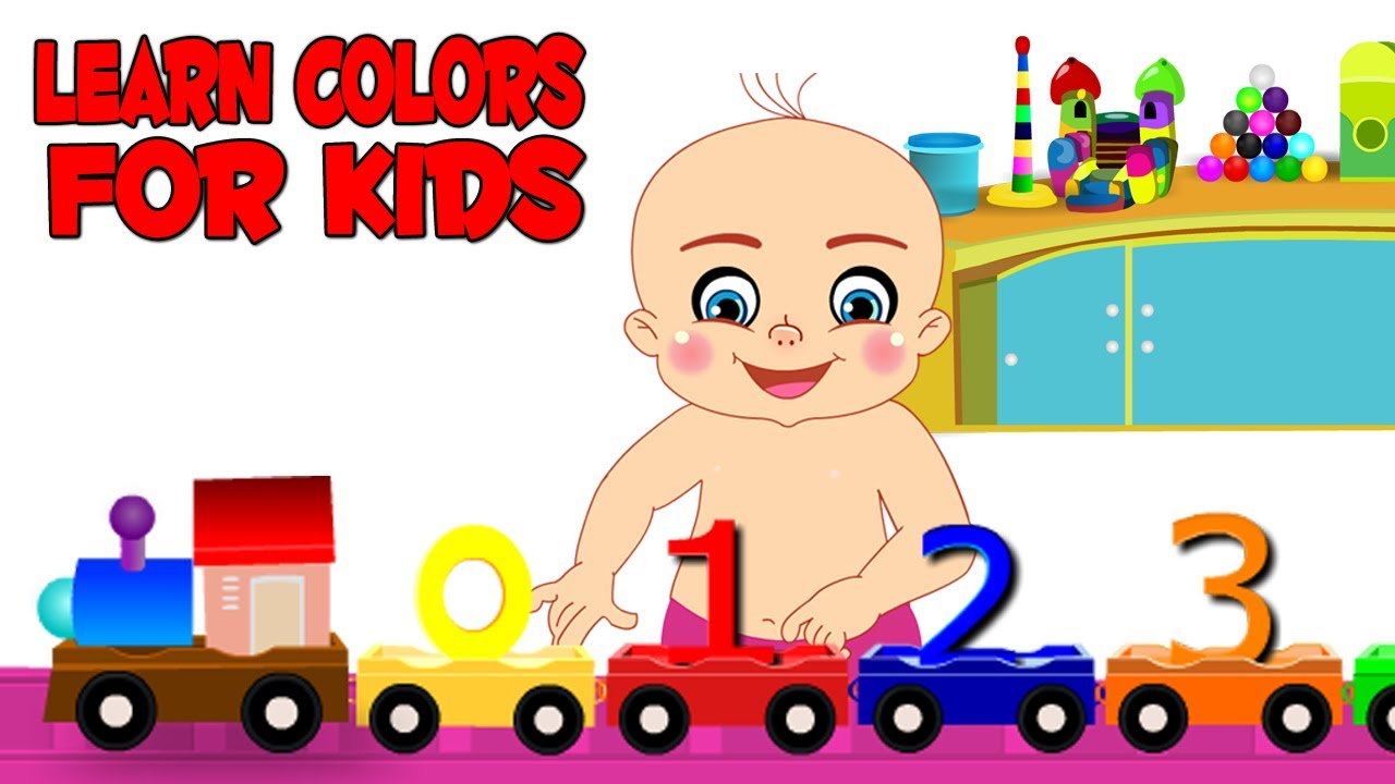 Little Baby Fun Learning Colors For Children With Number Train | Kids ...