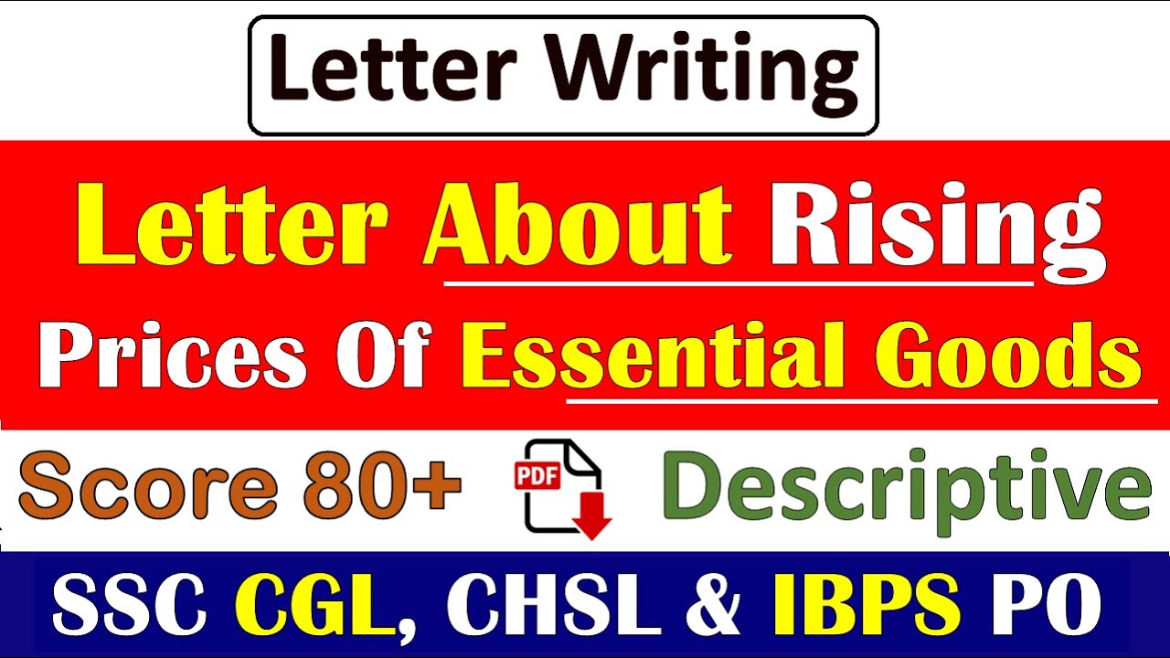 Letter to editor about increasing prices of essential goods | Letter on ...