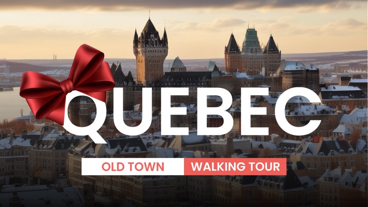 🇨🇦 [4K] Quebec City Old Town Walking & Driving Tour | Vieux-Québec City ...