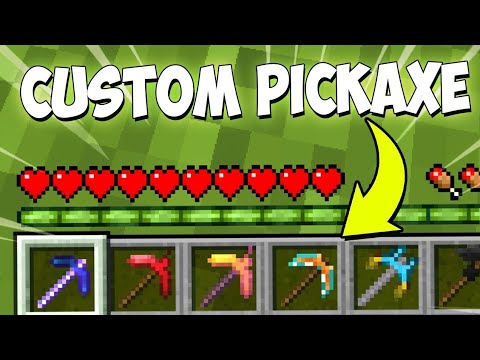Minecraft But, There are Custom Pickaxe - YouTube