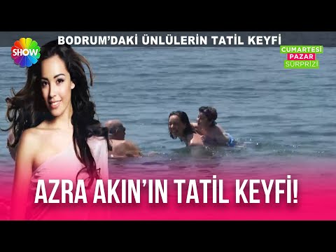 Azra Akın'ın oğluyla bodrum sularındaki deniz keyfi!