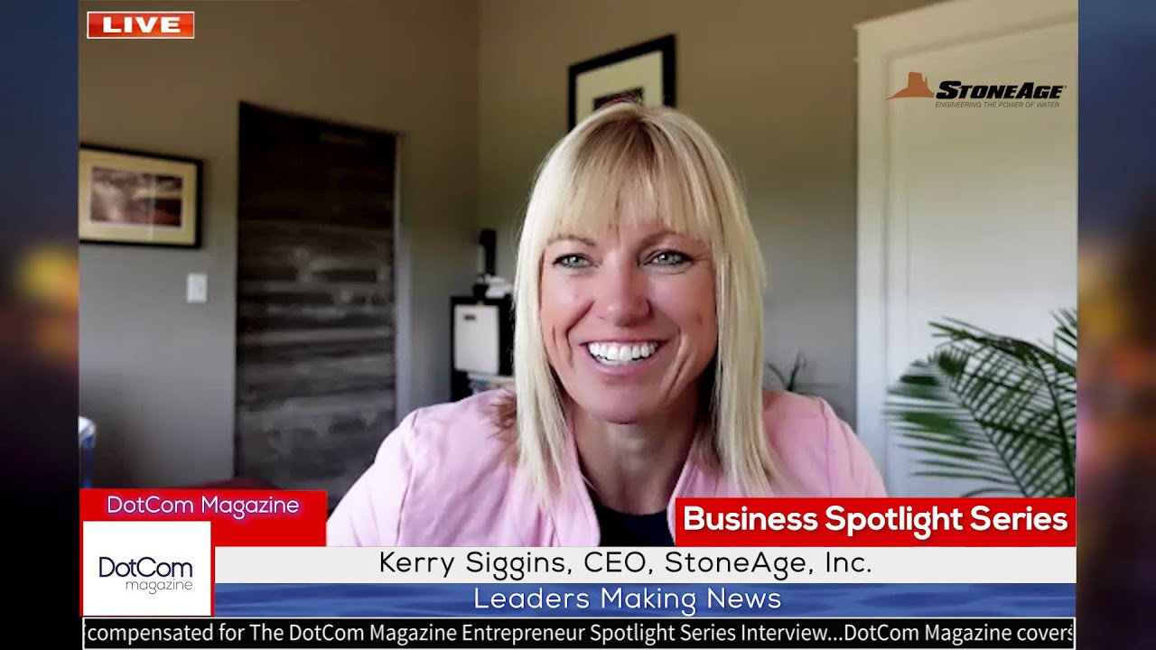 Kerry Siggins, CEO, StoneAge, A DotCom Magazine Interview - YouTube