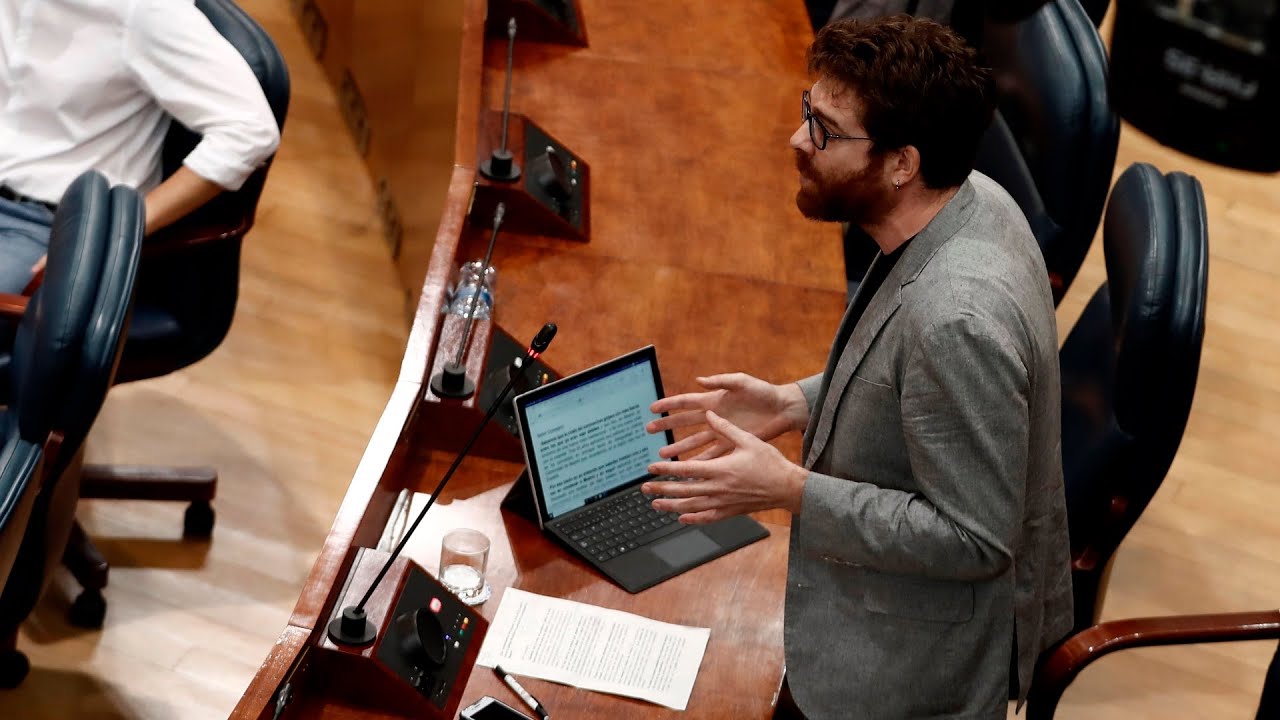 Jorge Moruno pregunta al Gobierno de la Comunidad de Madrid (Pleno 04 ...