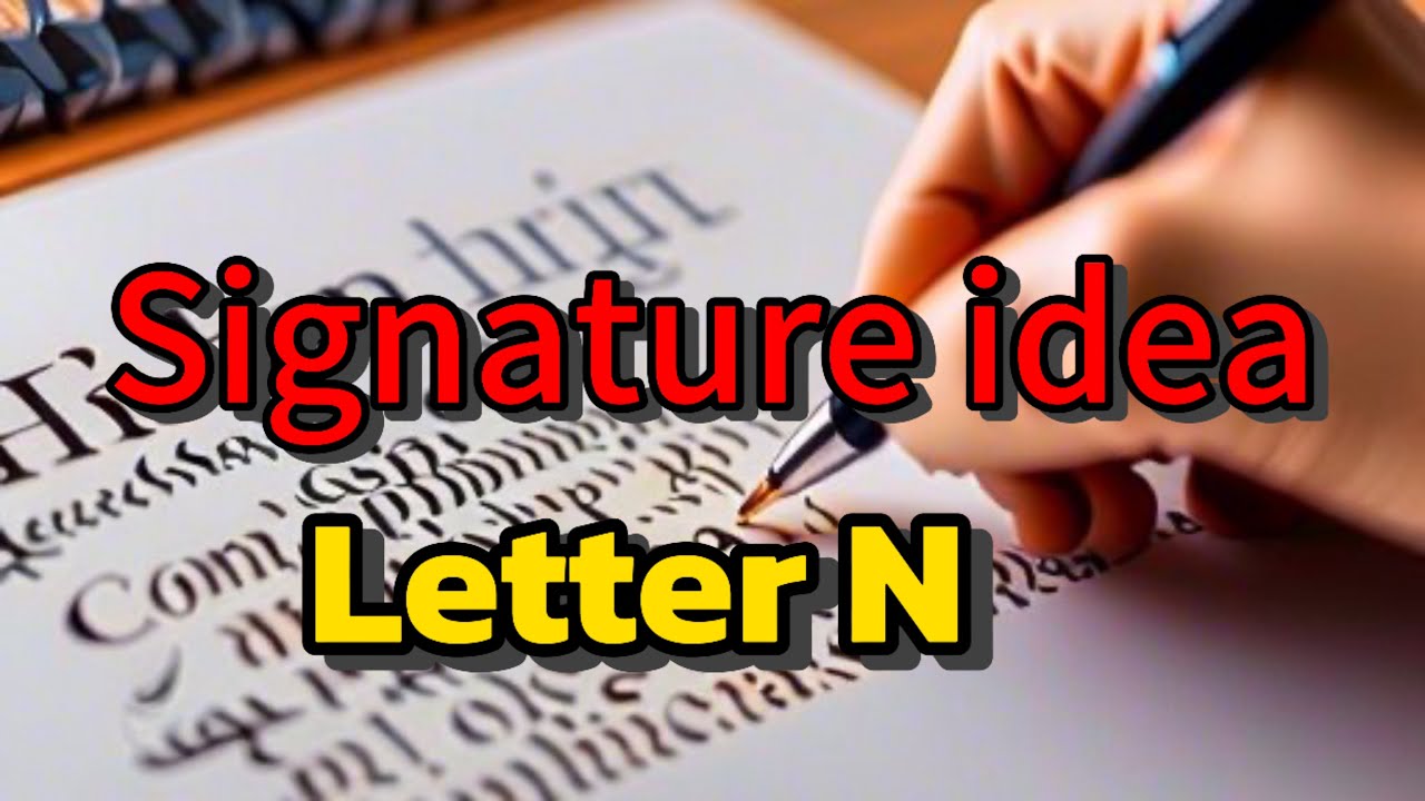 How to sign the letter N? - YouTube