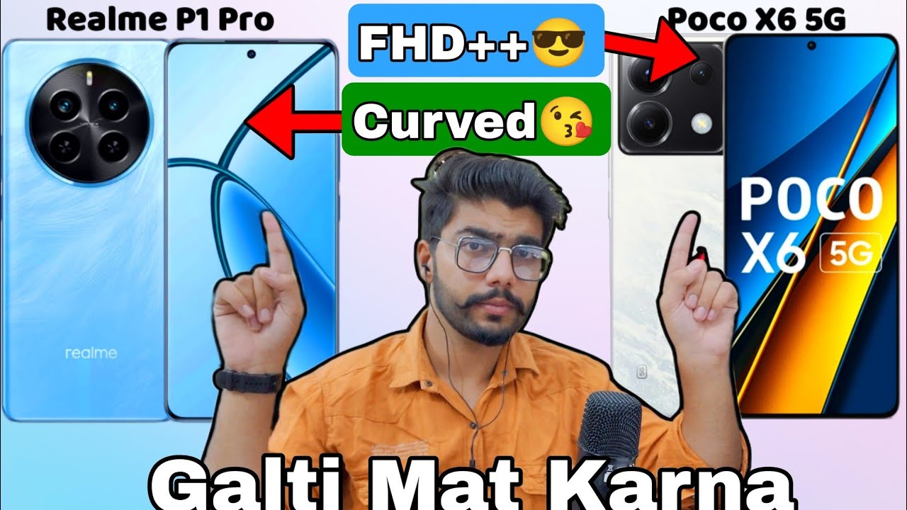 realme P1 Pro vs Poco X6 5G - ⚡Full Comparison🔥 | Galti Mat Karna ...