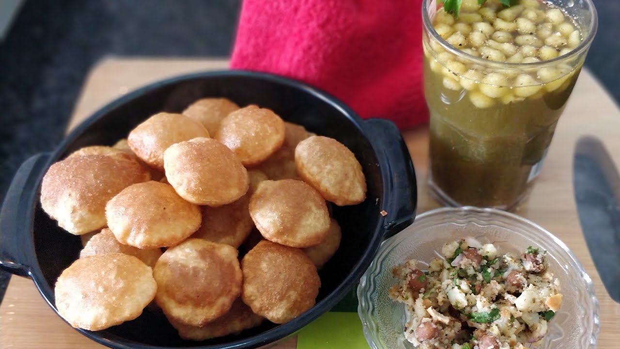 Golgappa & Khatta Meetha Pani Super Yummy Pani Pudi 👌 - YouTube