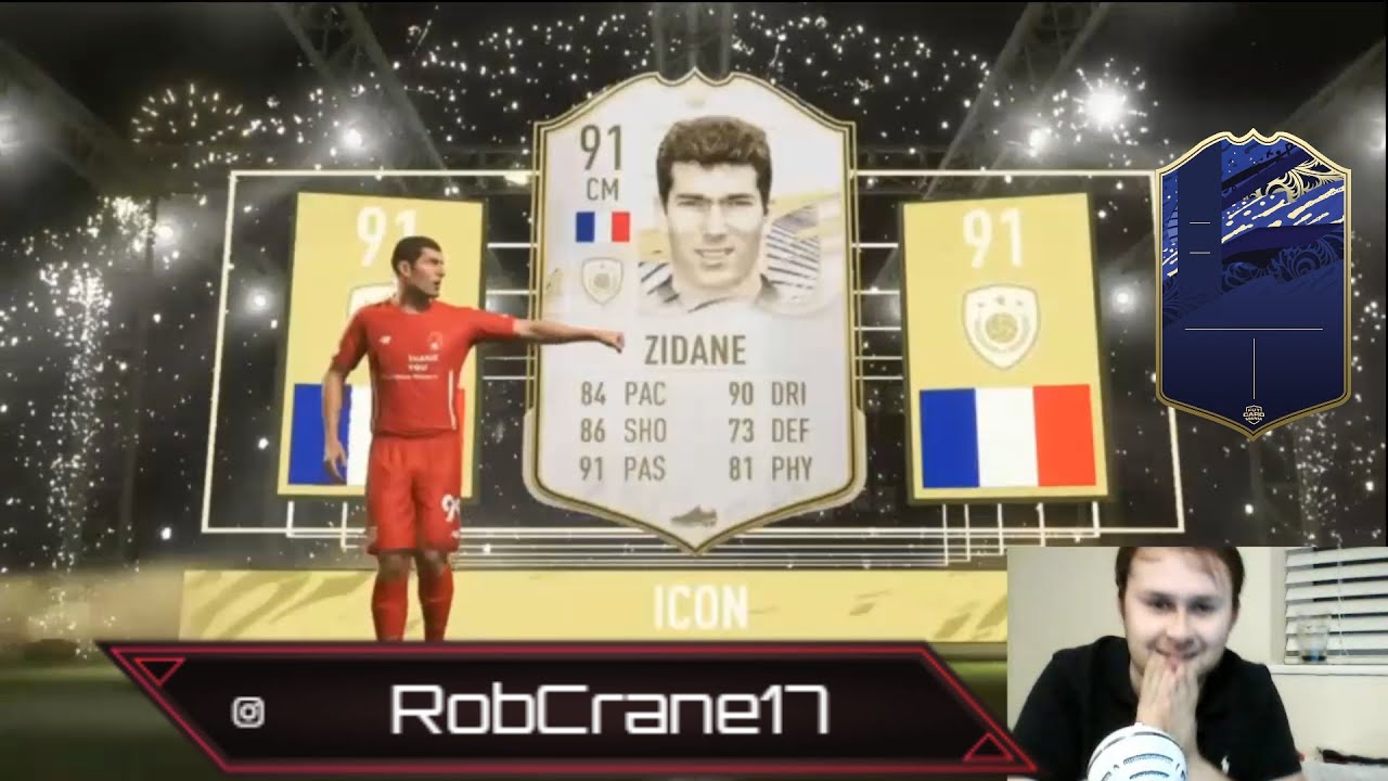 INASNE! I PACKED Zidane FROM OUR MASSIVE TOTY PACK OPENING! 3 icons ...