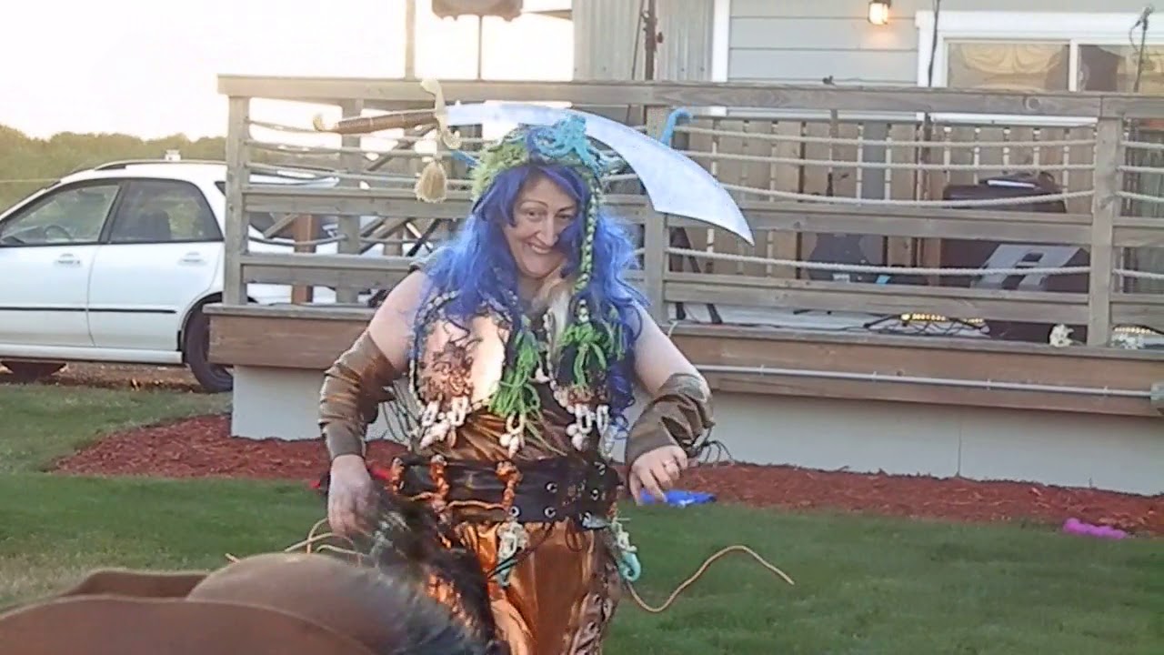 TAMMY THE ISLAND WARRIOR PERFORMS AS SEA CREATURE MERMAID AT RUSTSY ...