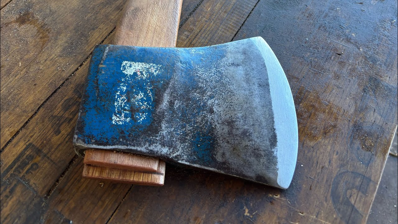 5lb Hytest Challenger Tasmanian pattern Axe underhand chop Redgum - YouTube