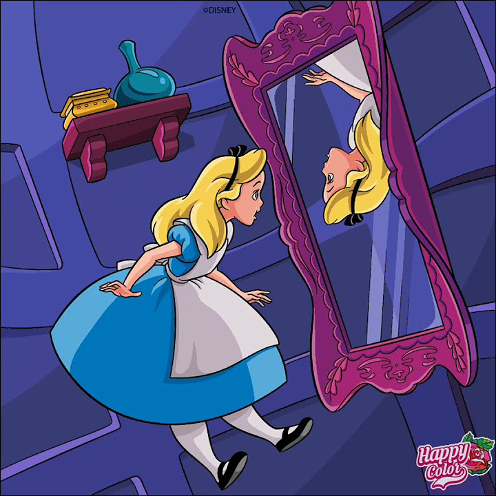 0004 - Alice Mirror #fun #drawing #song #Alice in the wonderland # ...