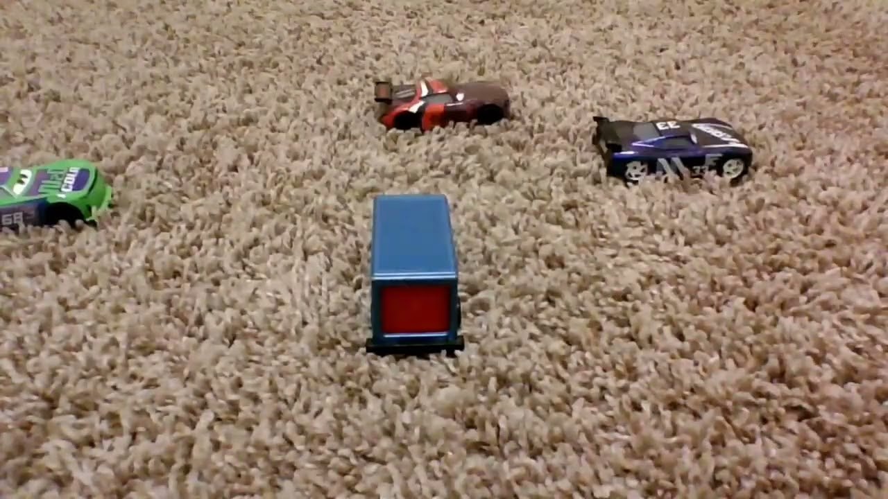 Cars 3 Grandol Oil Co. Raceway Stop Motion Reenactment - YouTube