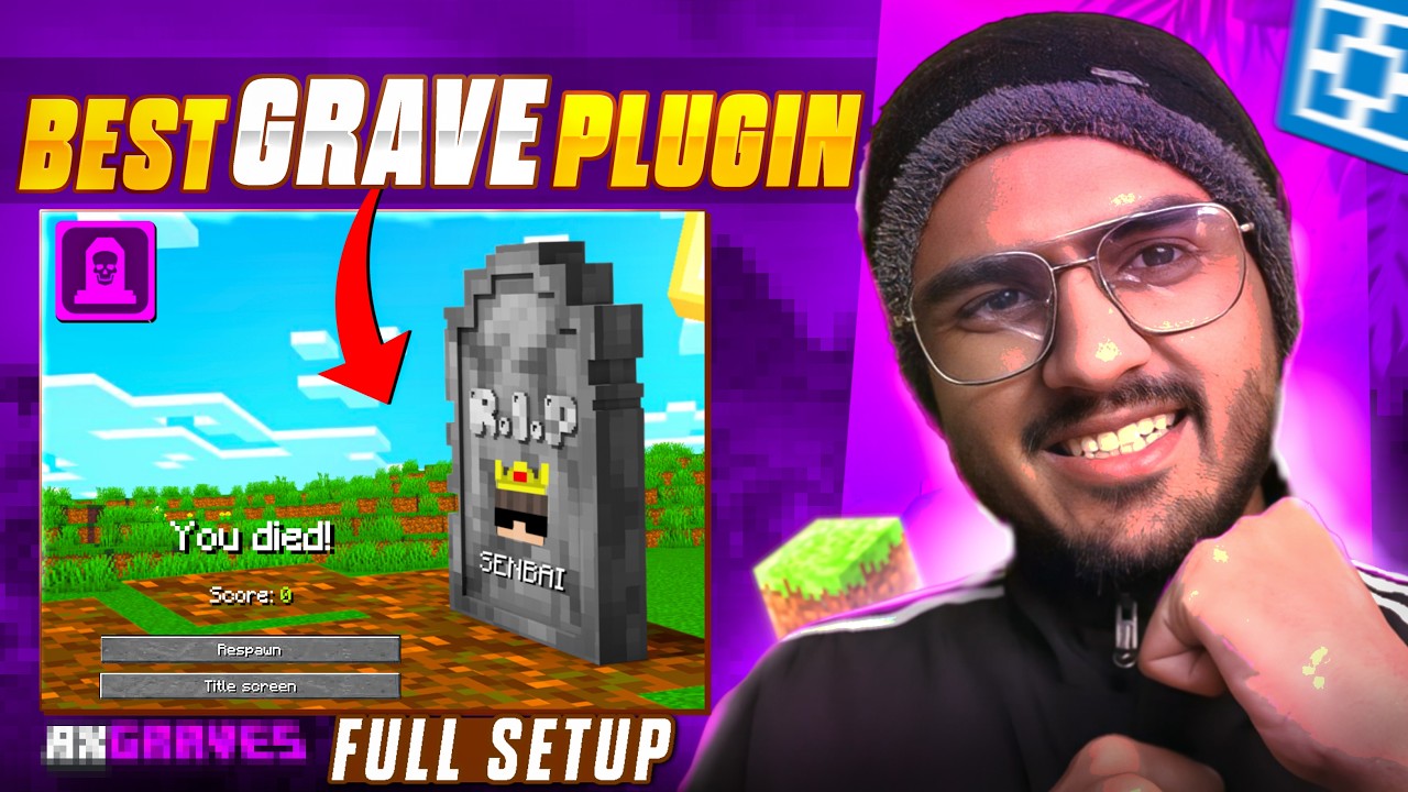 AxGraves Plugin Setup | Best Graves Plugin for Aternos | Full Tutorial Hindi - YouTube