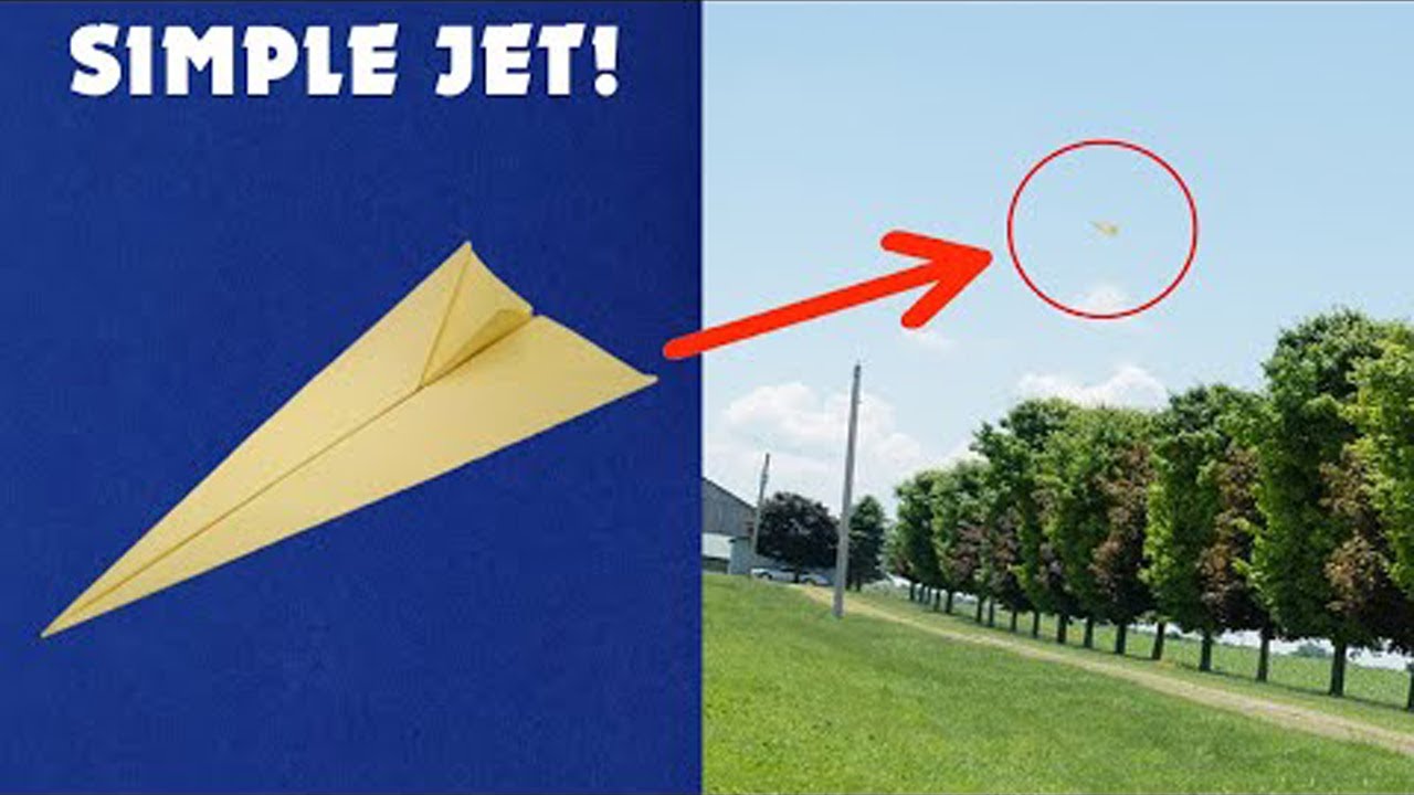 MAKE PAPER PLANE FLY FOREVER - How to make a easy paper jet that flies ...