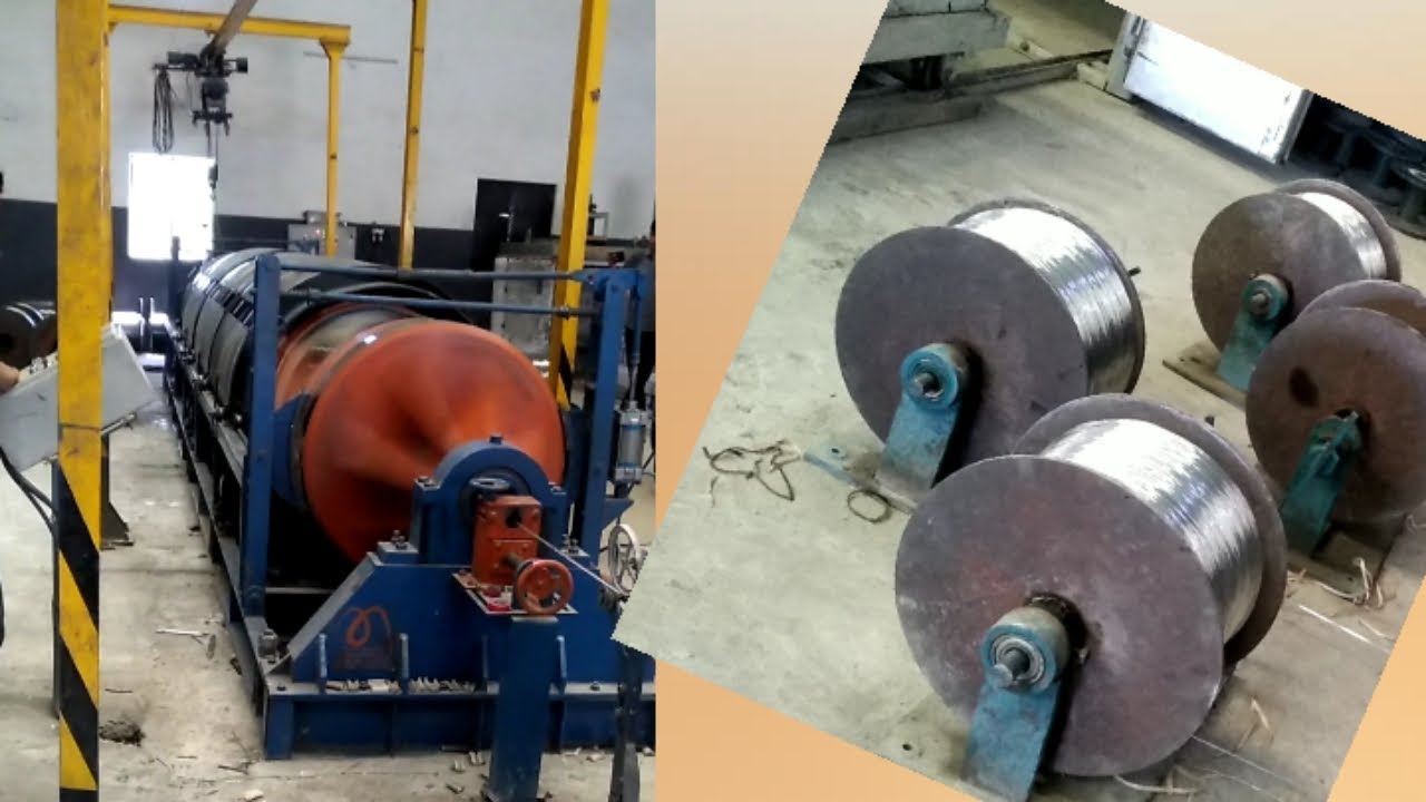 Acsr conductor making machine - YouTube