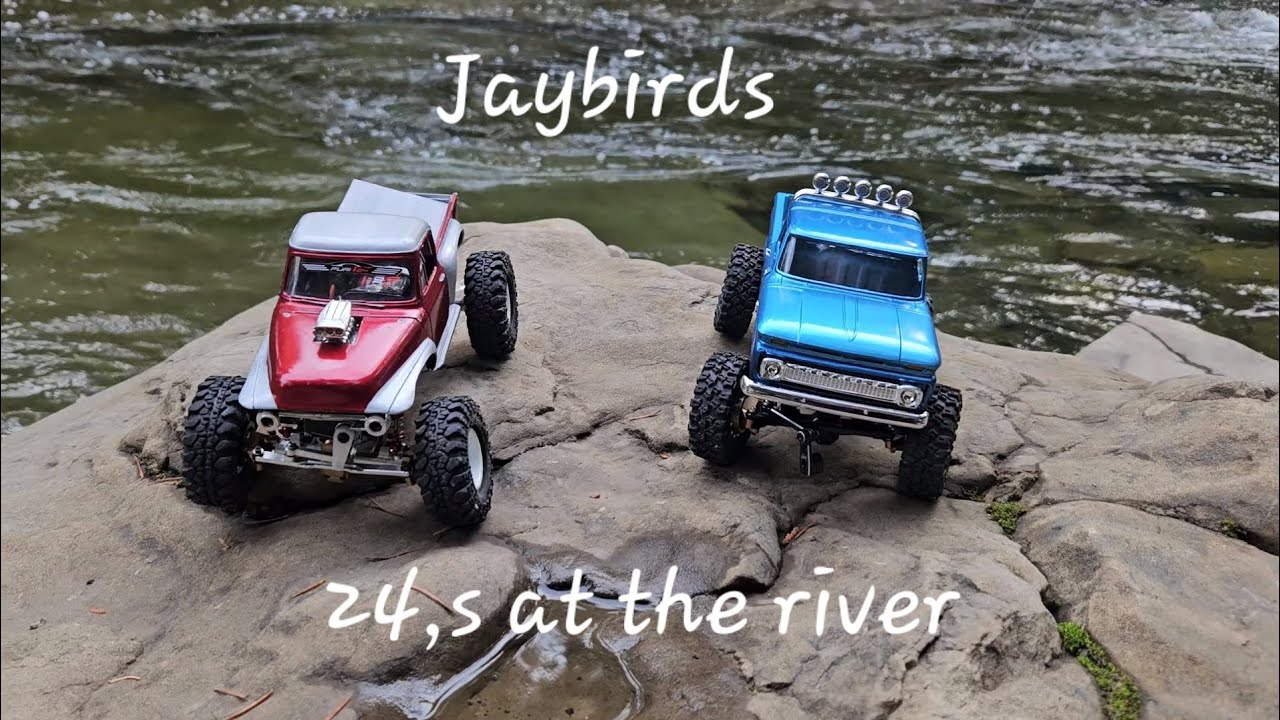 Scx24 custom crawlers, wheeling at the river!!! @ Jaybirds Custom R.C.s ...