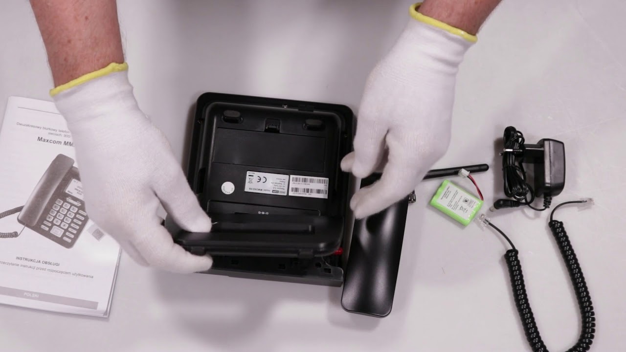 Unboxing Maxcom Desk Phone MM28D HS - YouTube