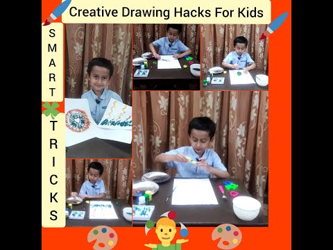 Creative drawing hacks | Fun tricks to draw easy for kids | Leaf painting | Daily Learning #11