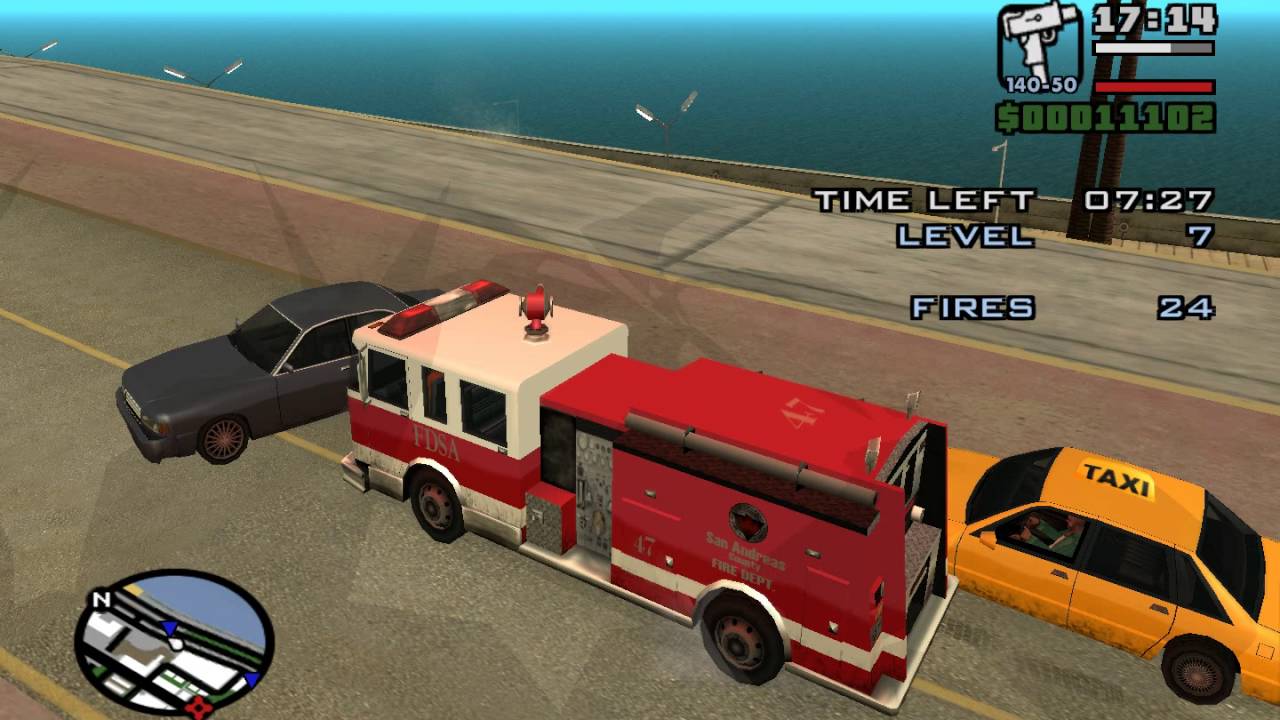 GTA San Andreas: Firefighter Mission - YouTube