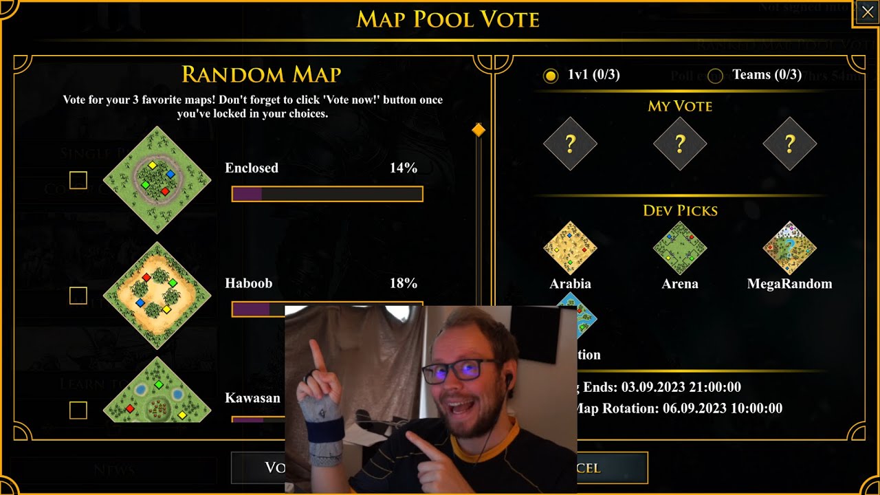 I chose the Map Pool for Age of Empires II - YouTube