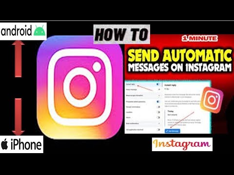 How To Send Automatic Message on Instagram || How To Send Messages ...