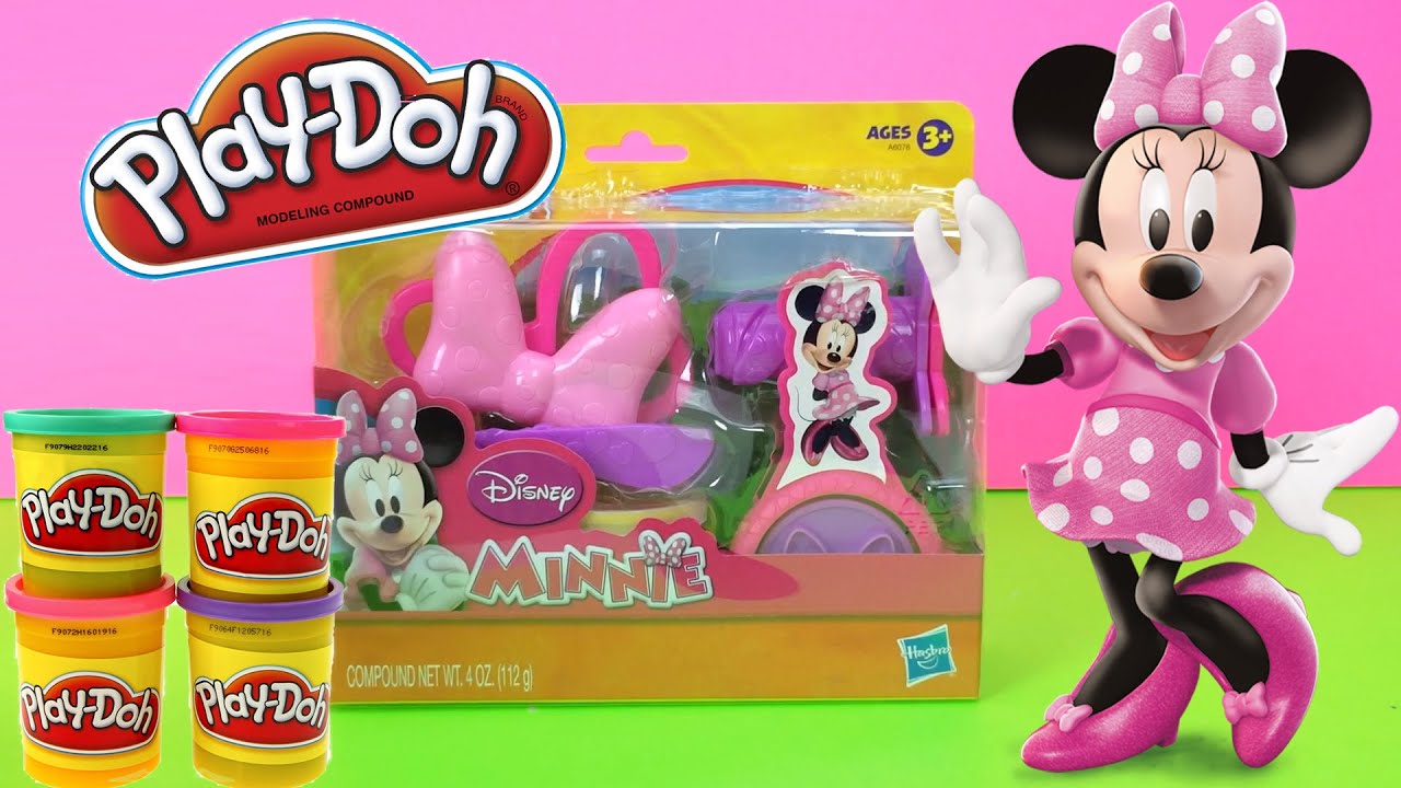Play Doh Minnie Mouse Bowtique Play Dough - YouTube