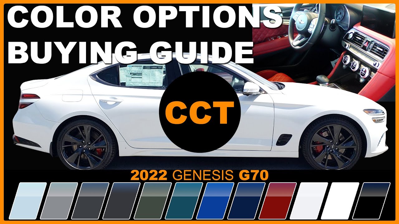 2022 Genesis G70 - Color Options Buying Guide - YouTube
