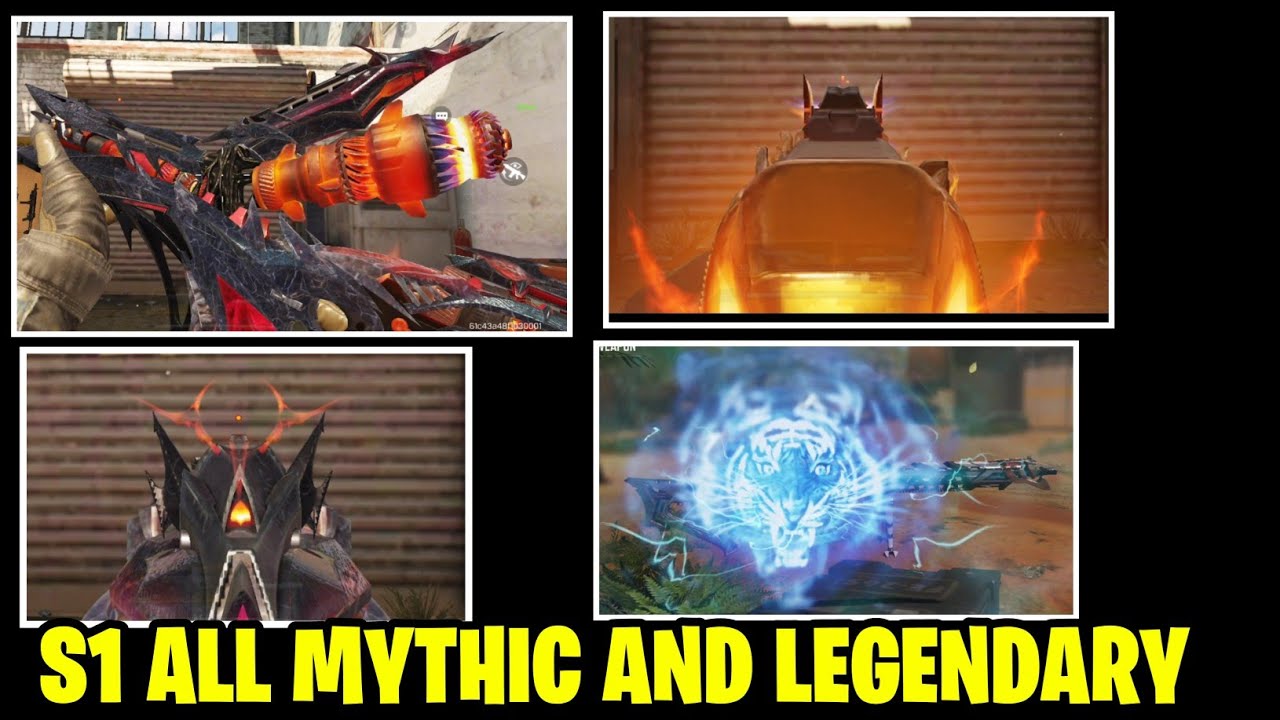 S1 All Mythic and Legendary Guns Gameplay | Iron Sights | Weapons ...