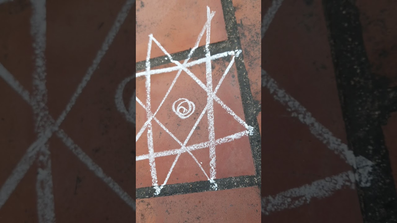 Easy kolam for kids - YouTube