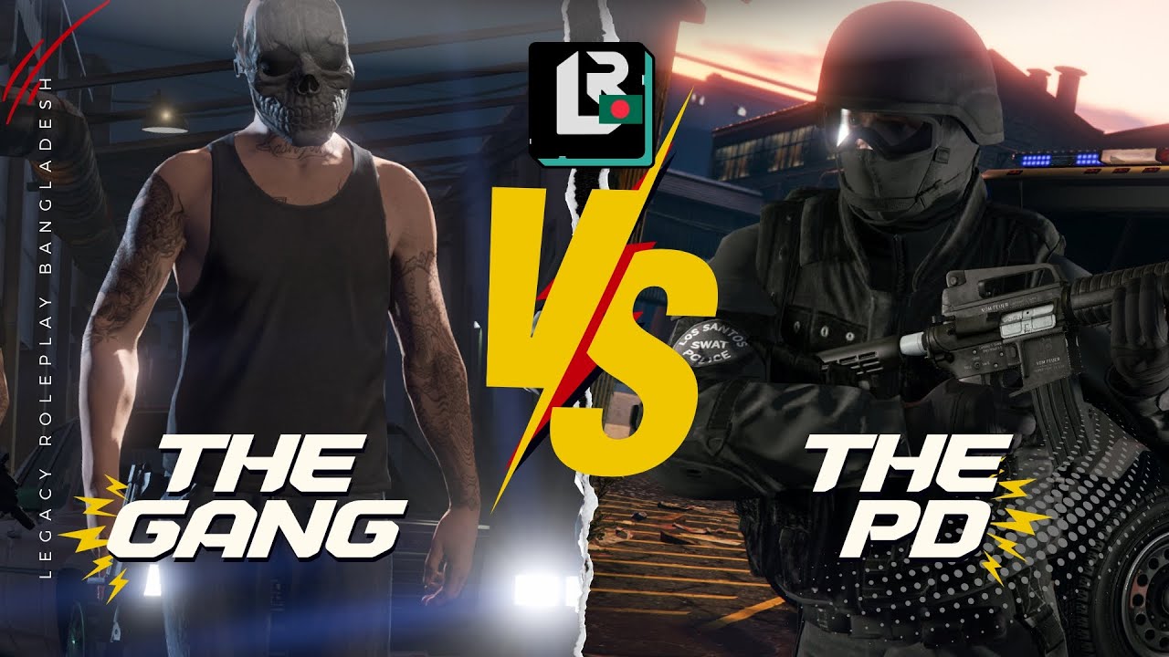 Gang VS PD | Legacy RP BD | TJM GAMING - YouTube