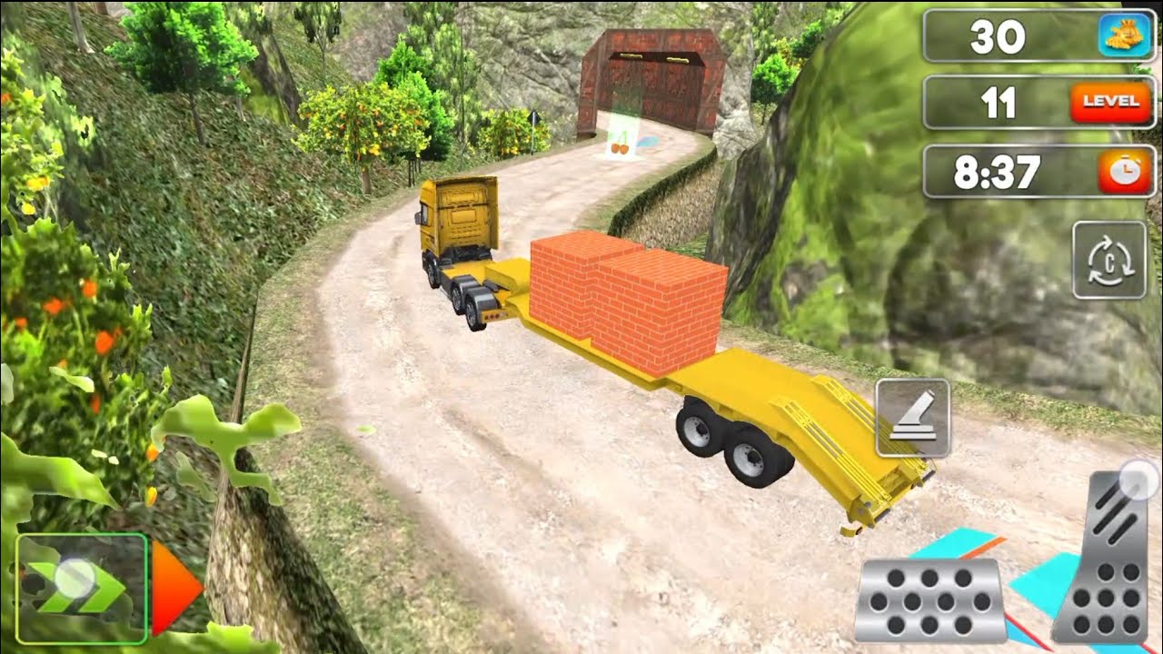 Long Trailer Truck Transport Parking Game ! Off Road Simulator Android ...