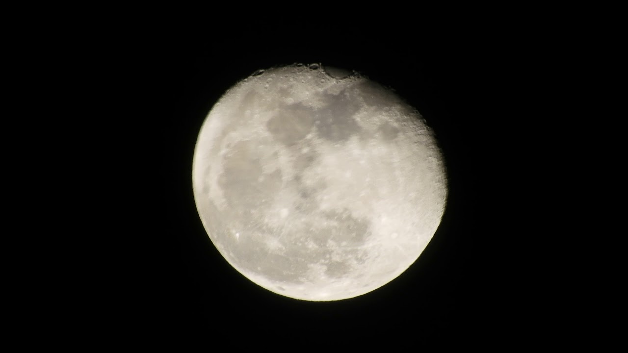 4K - Moon shaking in heavy wind - YouTube