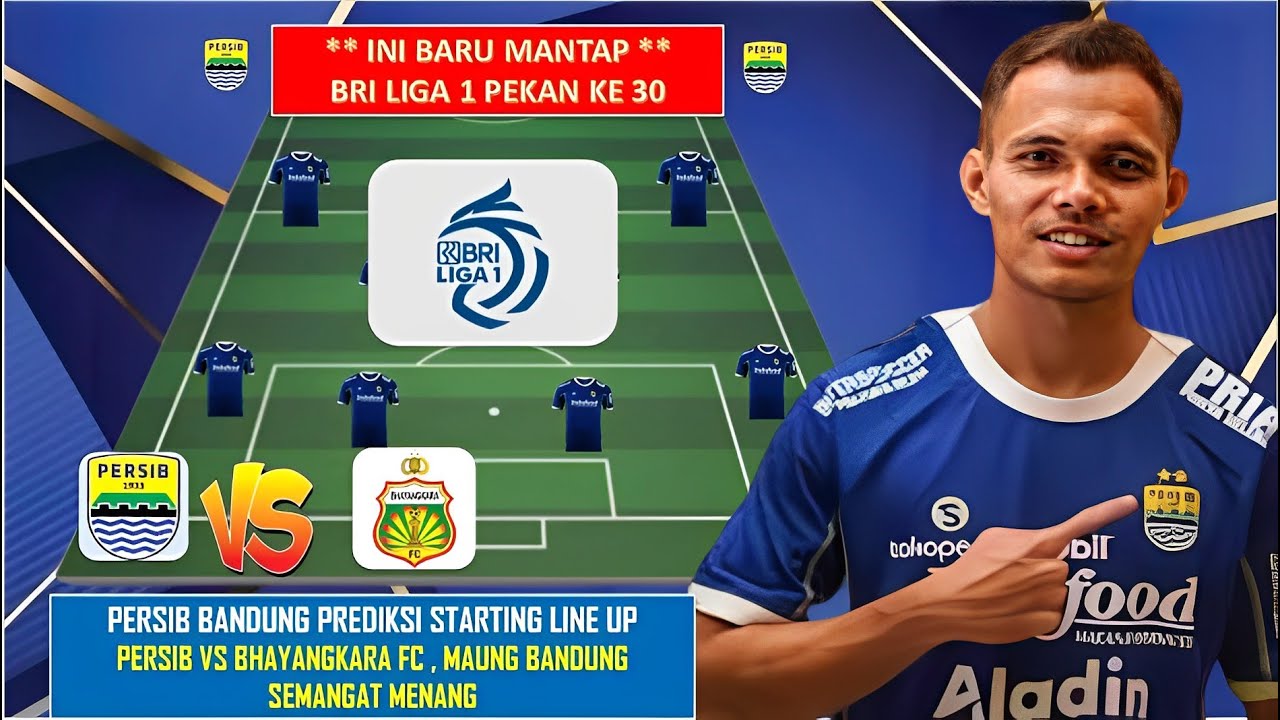 INI BARU MANTAP PISAN ! Prediksi Line Up PERSIB ,vs BHAYANGKARA FC, PEKAN 30 KEMBALI KE JALUR ...