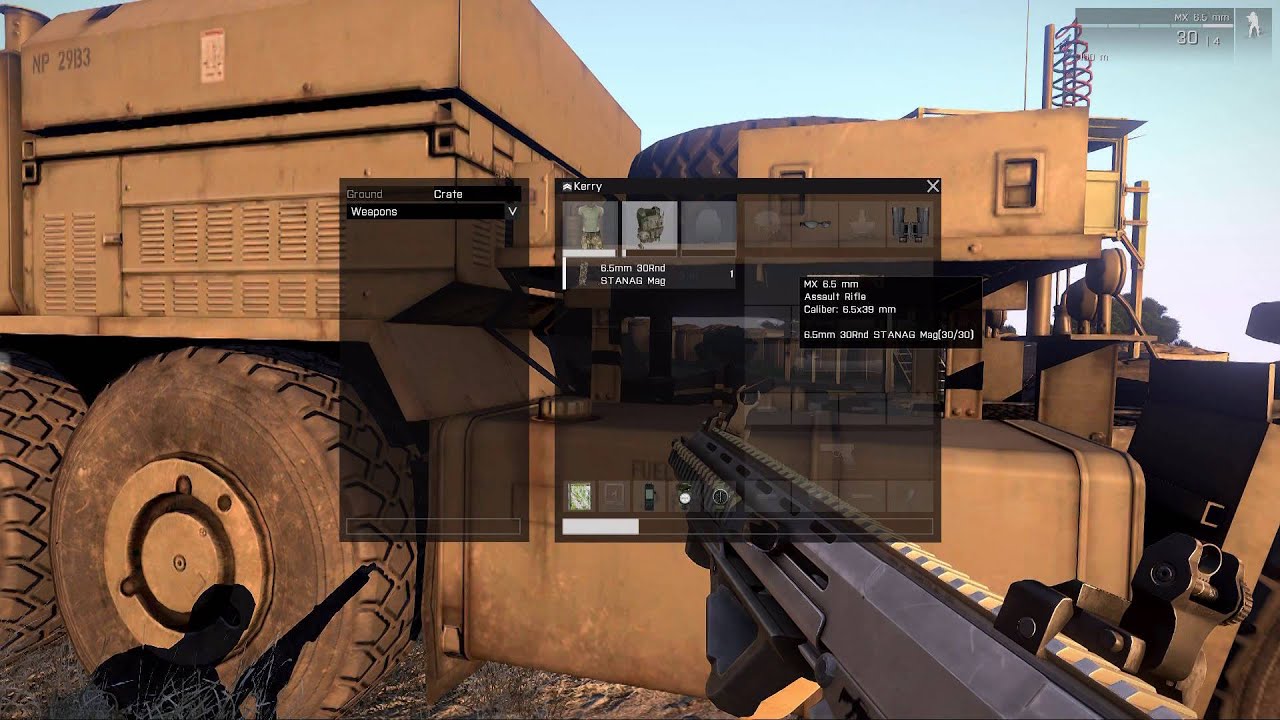 Arma 3 - Editing Inventory on a Truck (1080p) - YouTube