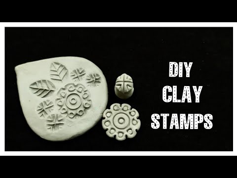 DIY Easy Handmade Clay Stamps. Clay Craft idea. @ColourWingsbySurabhi ...