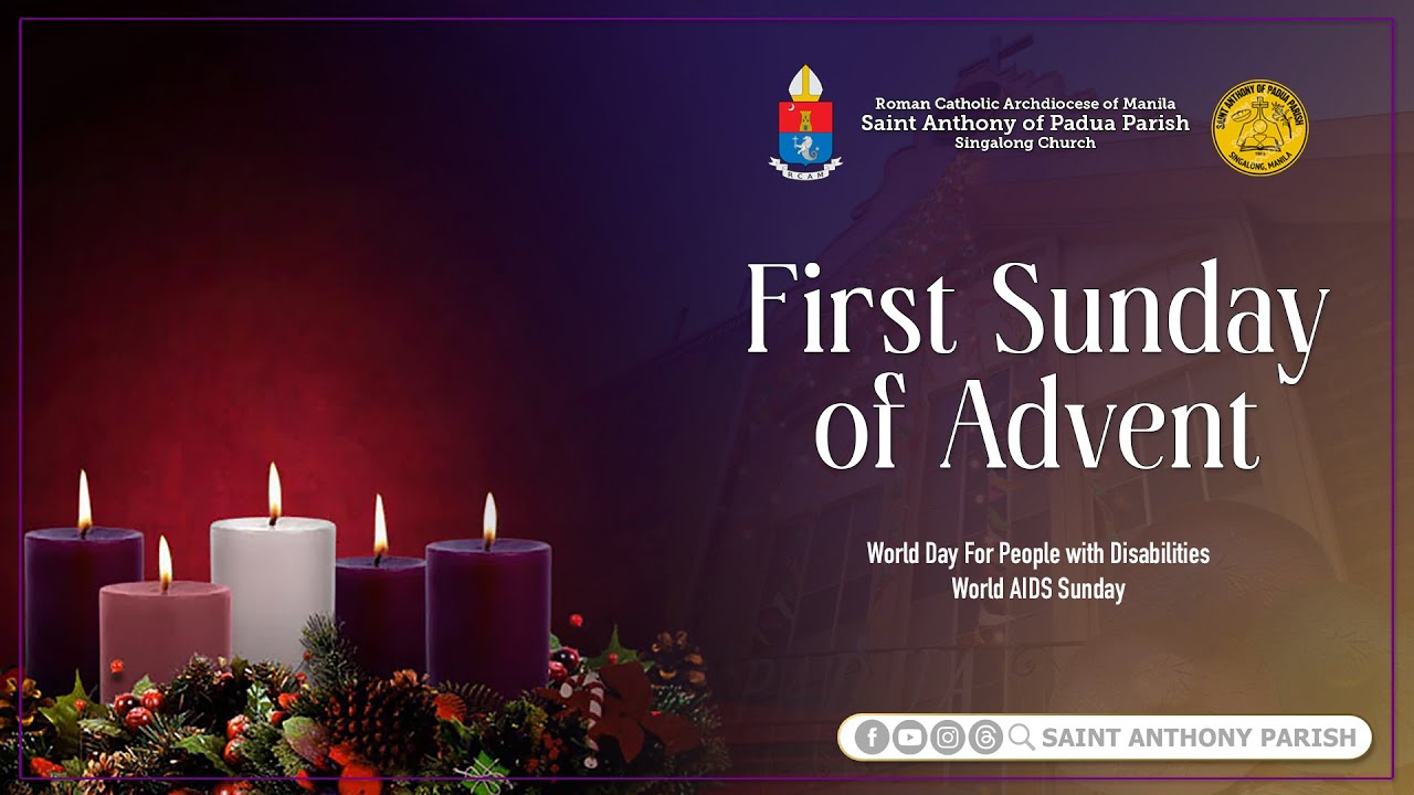 First Sunday of Advent | 3:00 PM Holy Mass | December 1, 2024 - YouTube