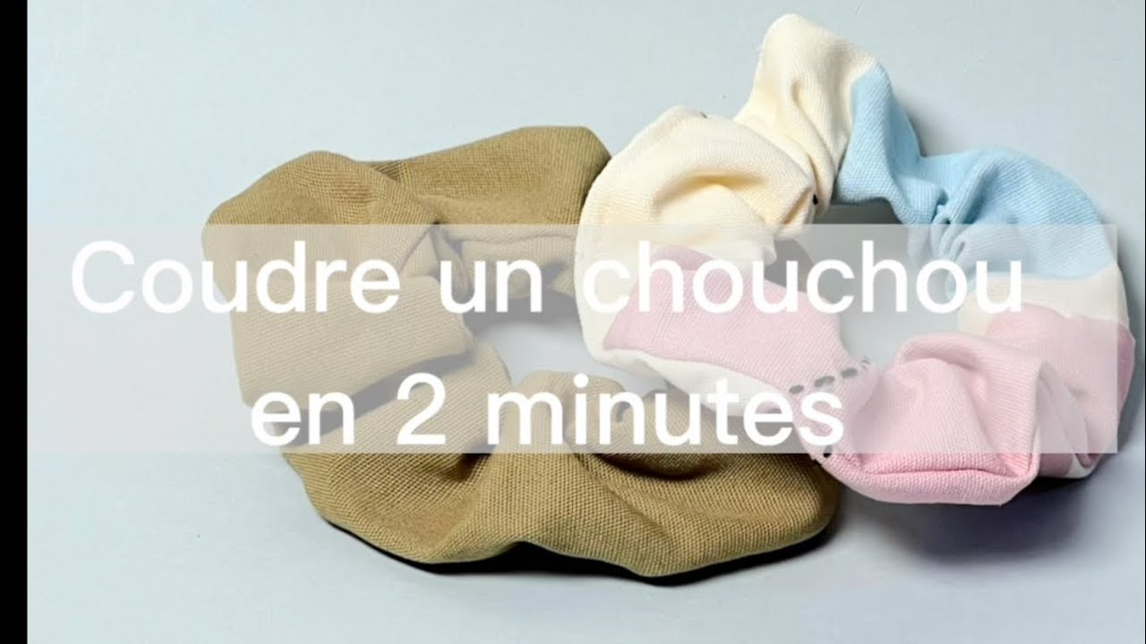 Coudre un chouchou en 2 minutes et tranquillou #tutocouture - YouTube